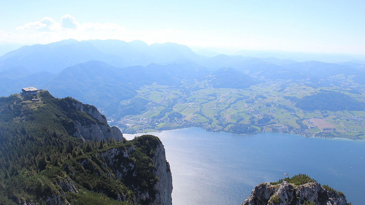 Gmundner Hütte am Traunstein - Oberösterreich - Blick nach Westen ...