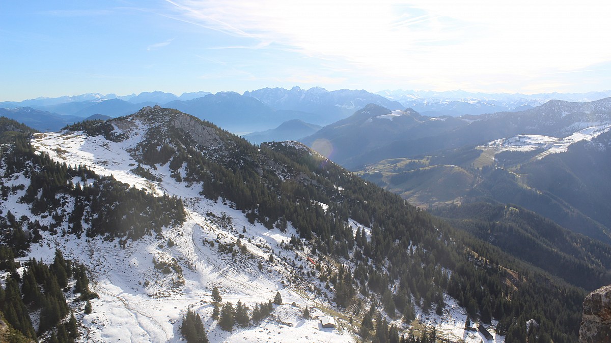 Wendelsteinbahn Bergstation - Gacher Blick nach Südosten - Foto-Webcam.eu
