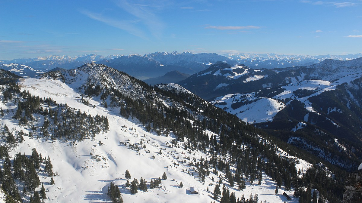Wendelsteinbahn Bergstation - Gacher Blick nach Südosten - Foto-Webcam.eu