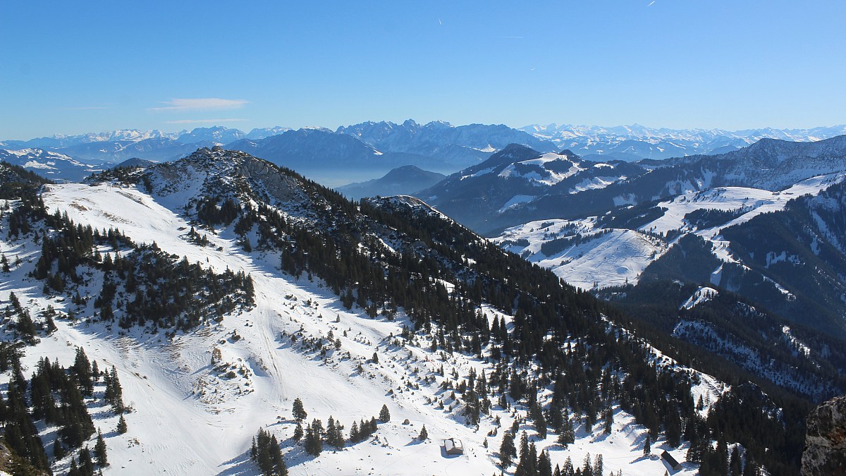 Wendelsteinbahn Bergstation - Gacher Blick nach Südosten - Foto-Webcam.eu
