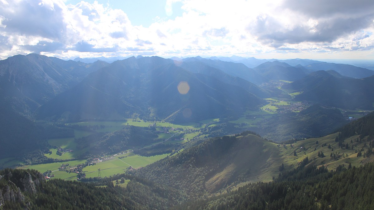 Wendelsteinbahn Bergstation - Gacher Blick nach Südwesten - Foto-Webcam.eu
