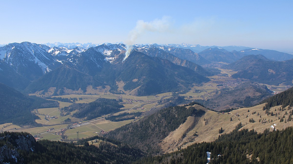 Wendelsteinbahn Bergstation - Gacher Blick nach Südwesten - Foto-Webcam.eu