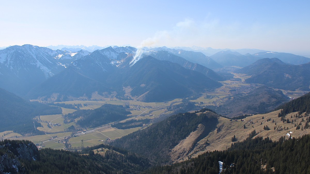 Wendelsteinbahn Bergstation - Gacher Blick nach Südwesten - Foto-Webcam.eu