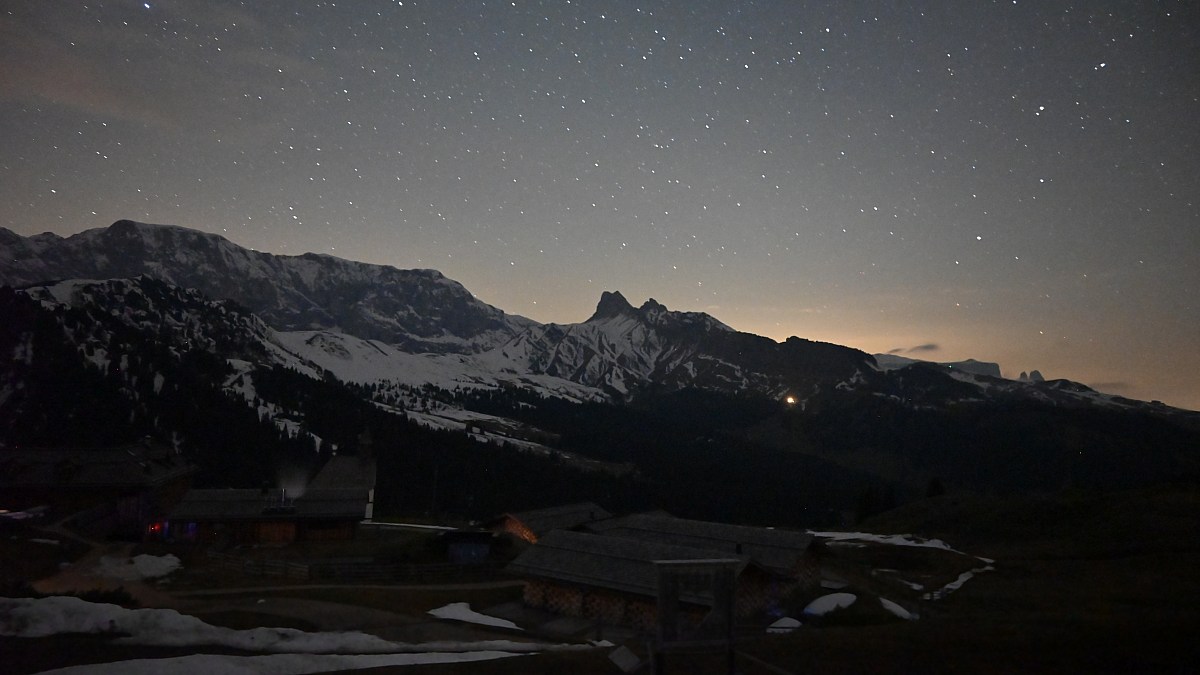 Seiser Alm / Zallinger - Blick nach Westen zum Schlern - Foto-Webcam.eu