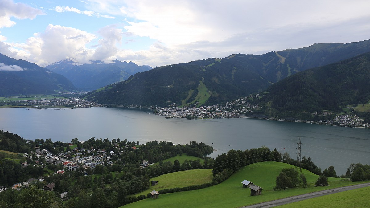Zell am See-Kaprun - Blick zum Kitzsteinhorn und zur Schmittenhöhe ...